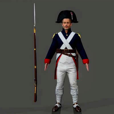 Napoleon Soldier - 3D Model by Huang_9527