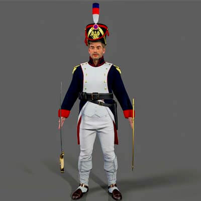 Napoleon Soldier - 3D Model by Huang_9527
