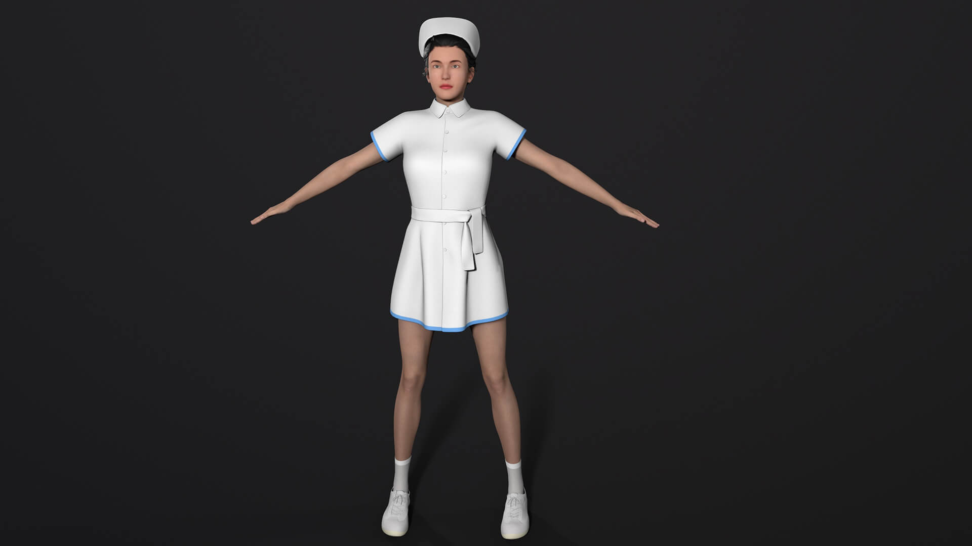 Nurse Character - 3D Model by Huang_9527