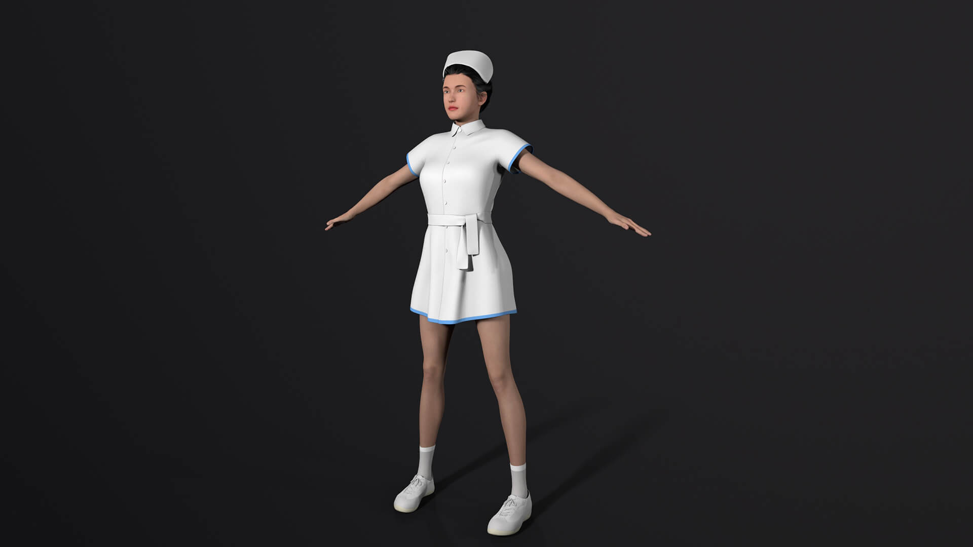 Nurse Character - 3D Model by Huang_9527