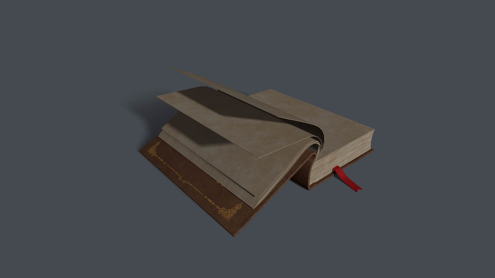 Open Book Animation - 3D Model by Huang_9527