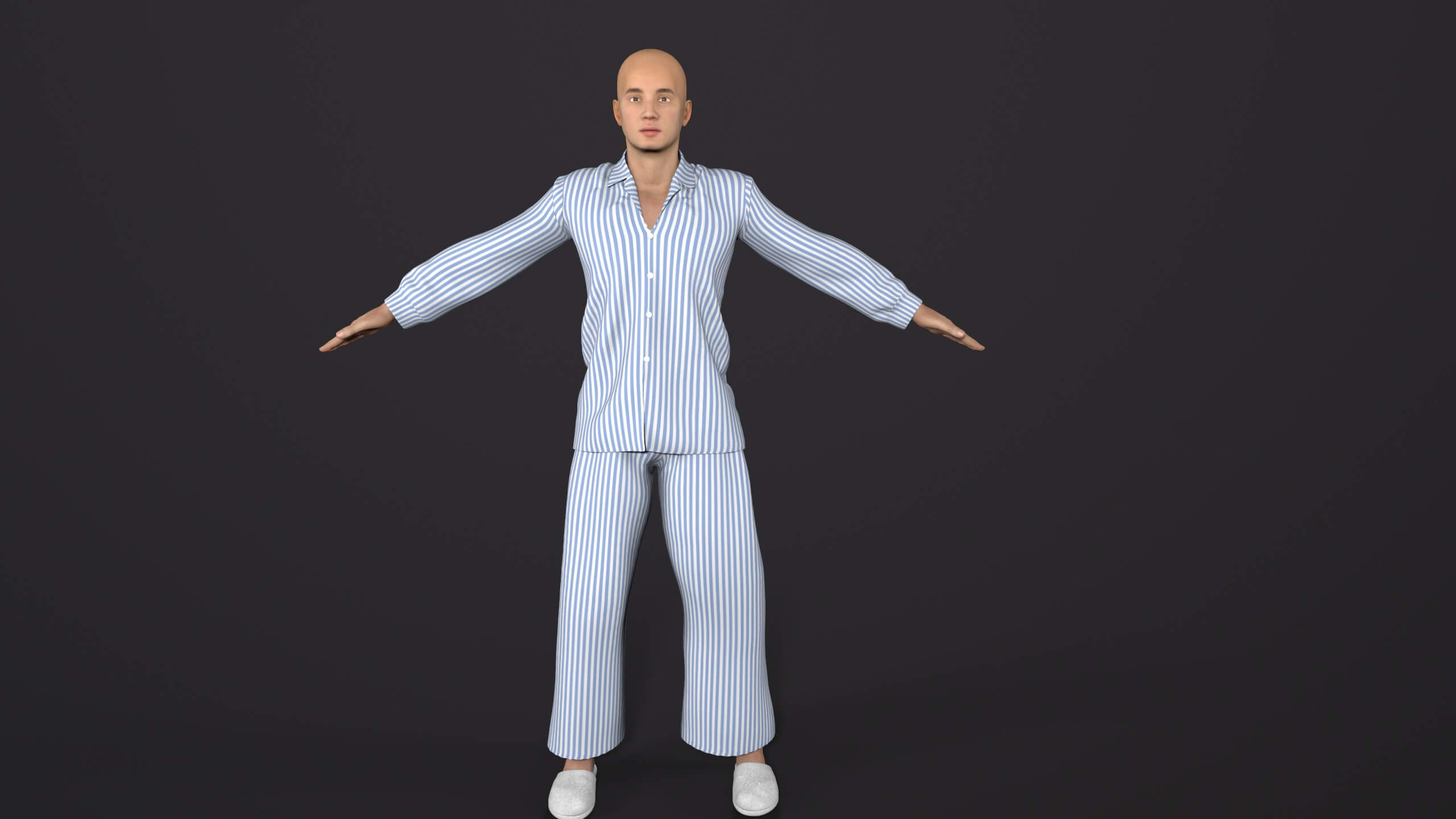 Patient Man character - 3D Model by Huang_9527