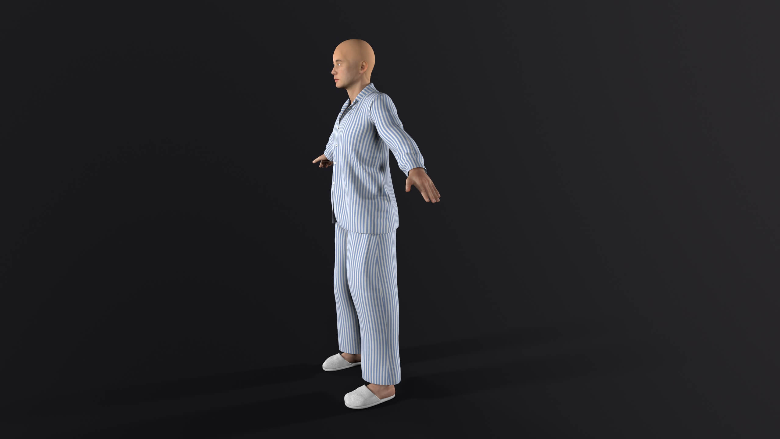 Patient Man character - 3D Model by Huang_9527