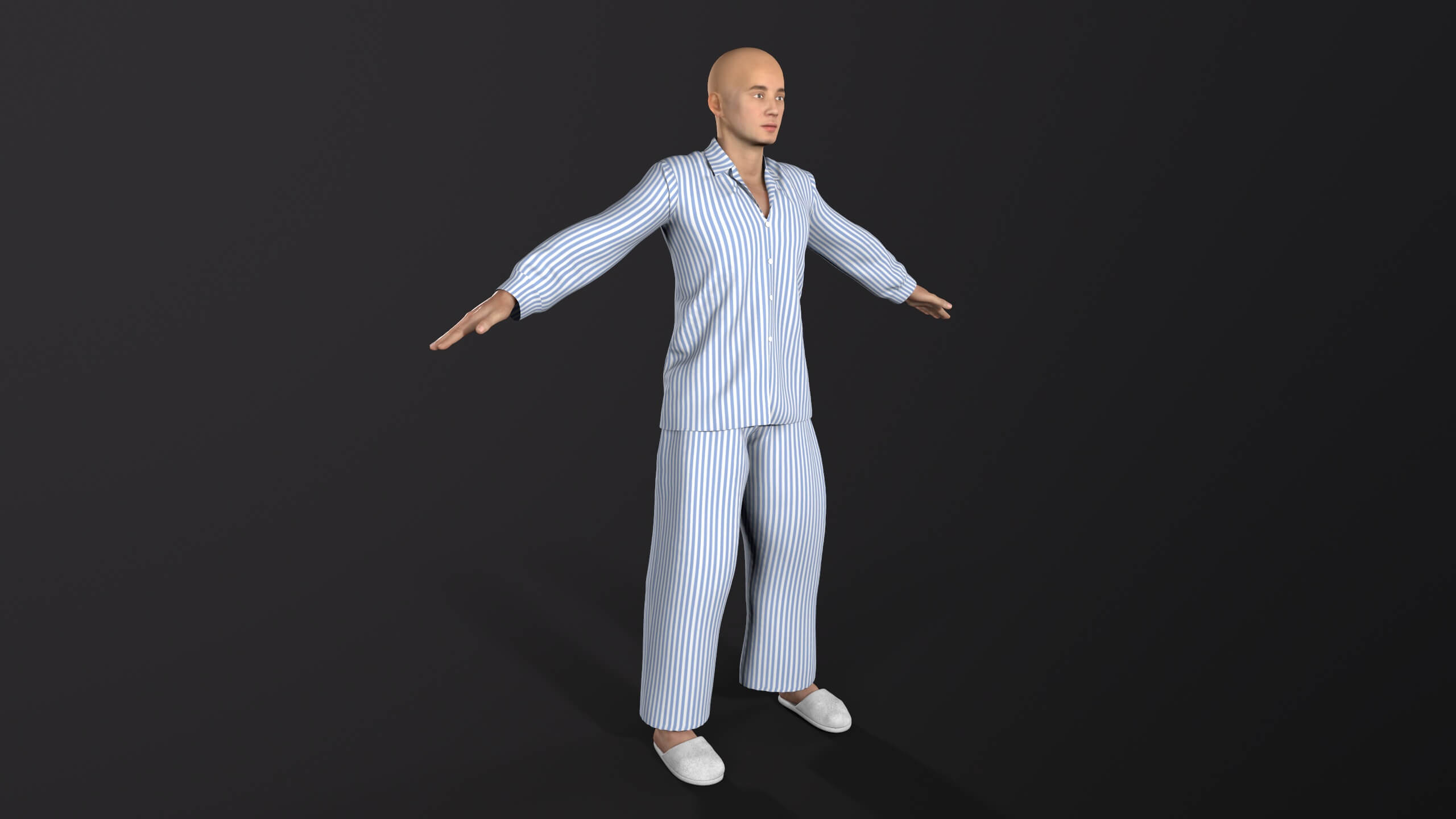Patient Man character - 3D Model by Huang_9527
