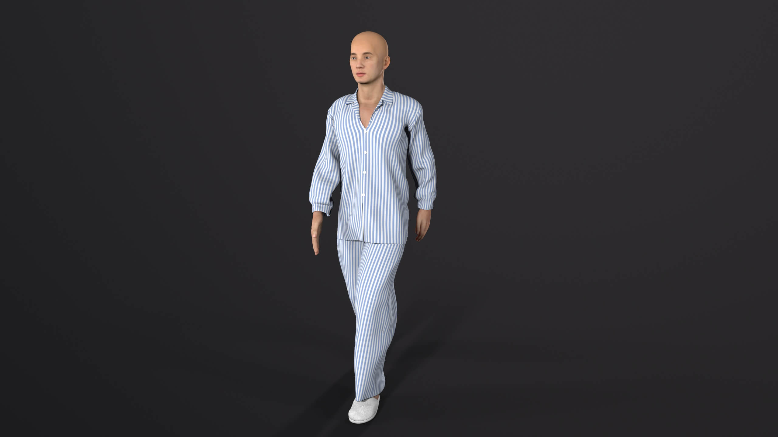 Patient Man character - 3D Model by Huang_9527
