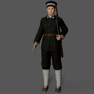 Policeman Character - 3D Model by Huang_9527