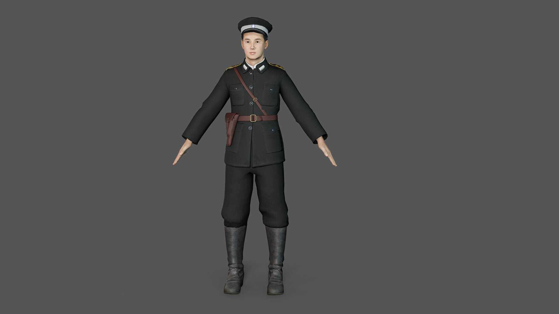 Policeman Character - 3D Model by Huang_9527