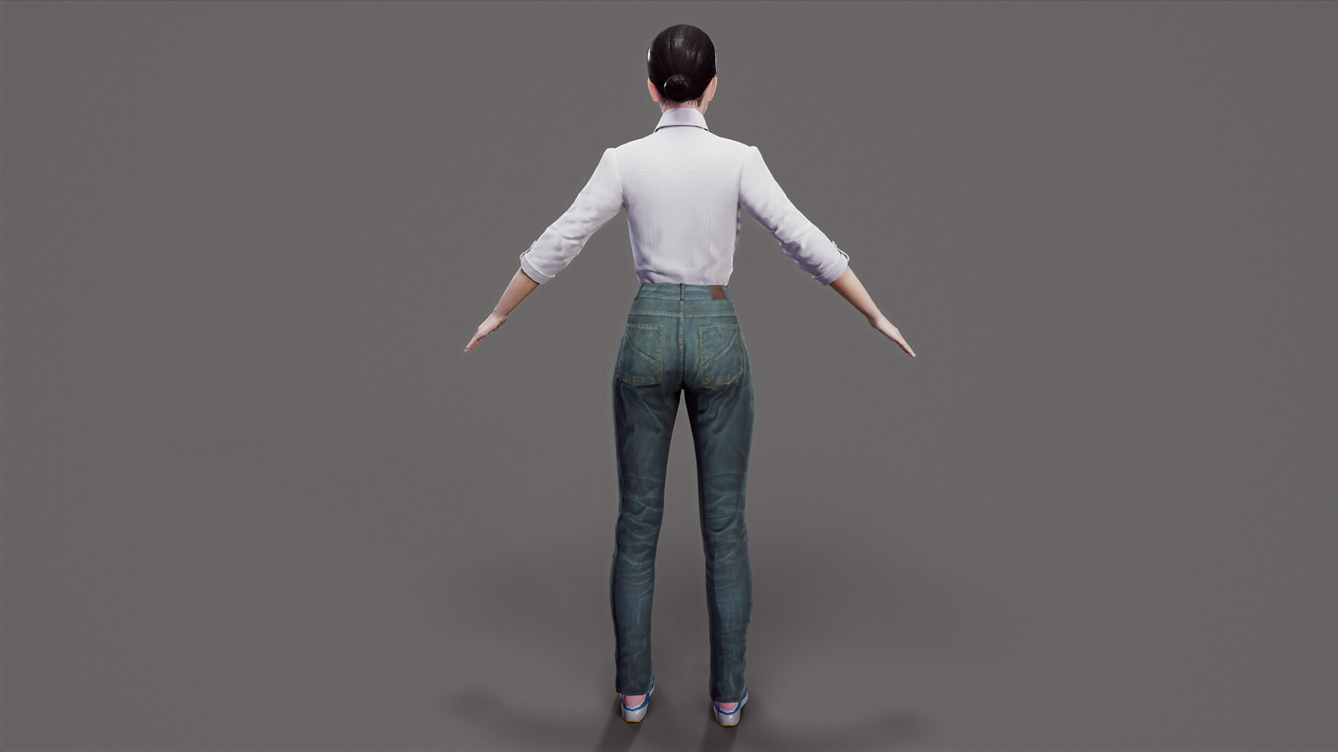 Women Character - Free 3D Model by Huang_9527