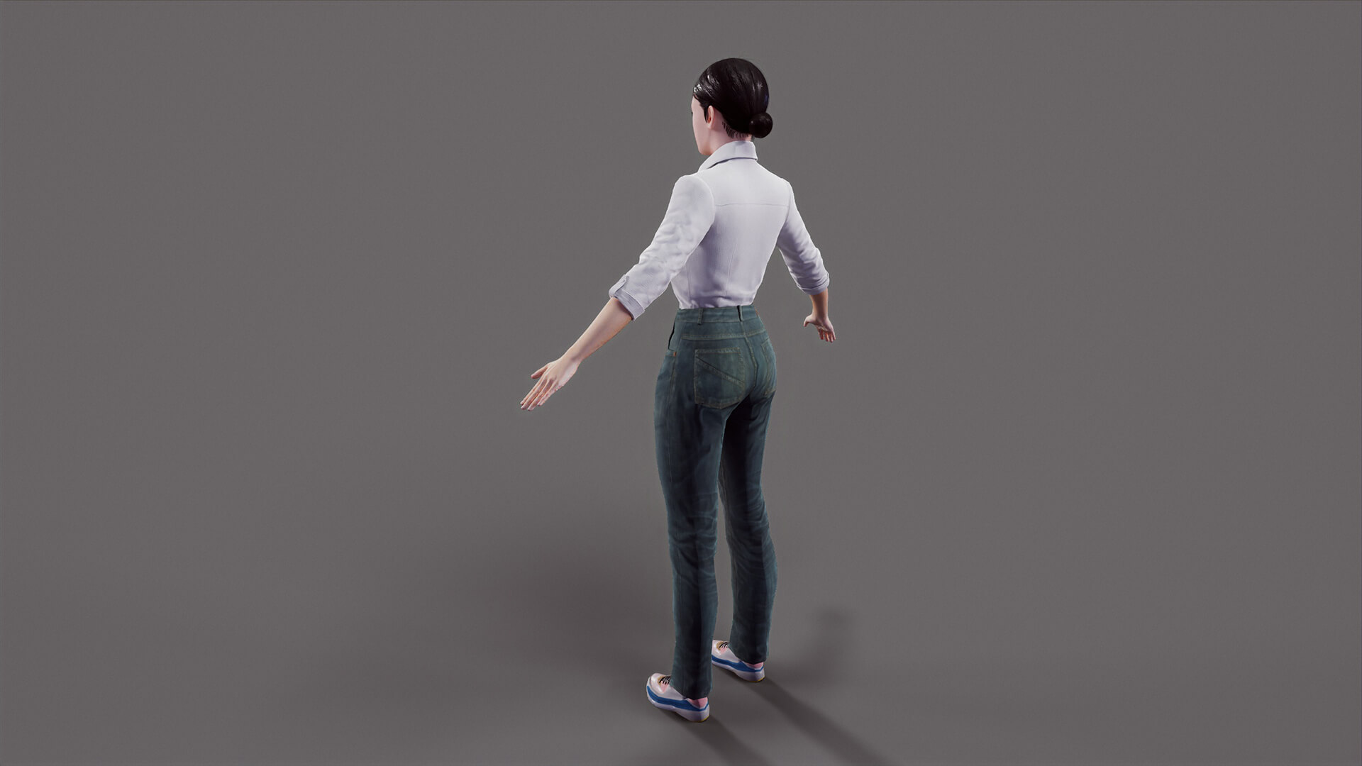 Women Character - Free 3D Model by Huang_9527