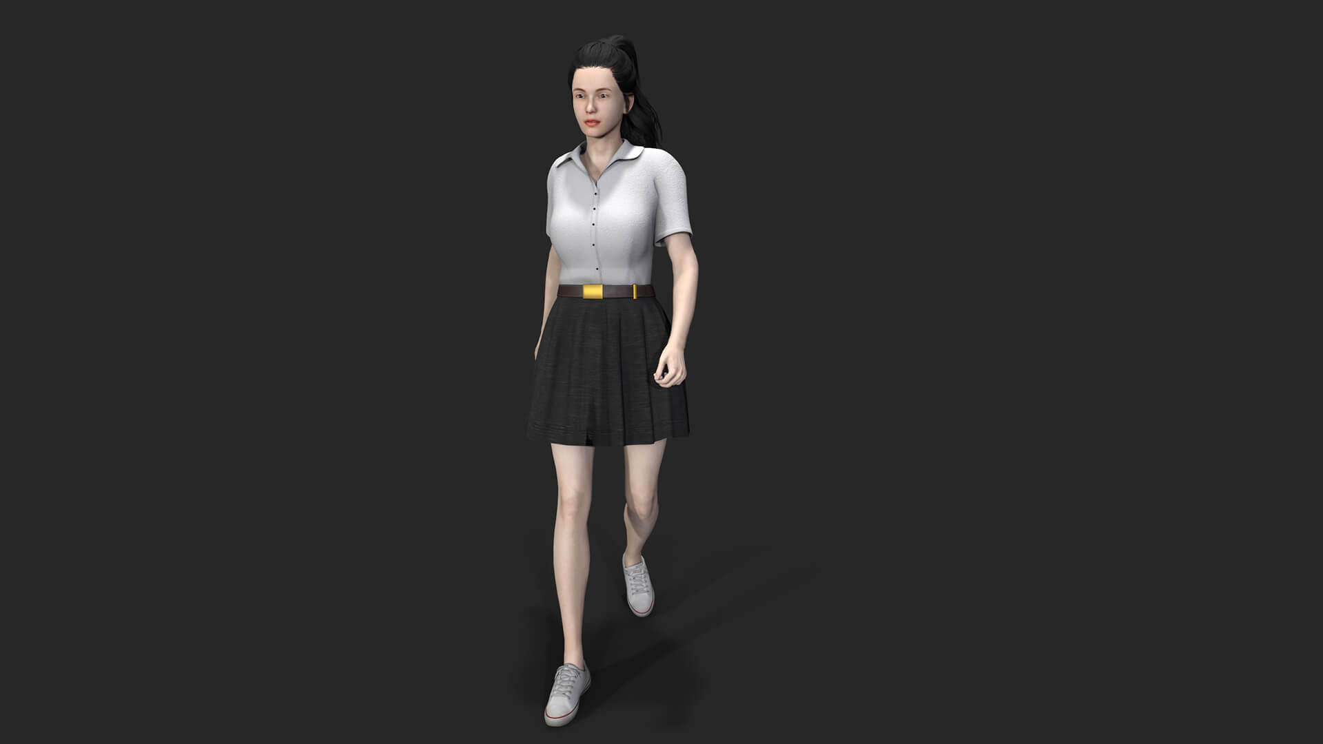 Women Charater - 3D Model by Huang_9527