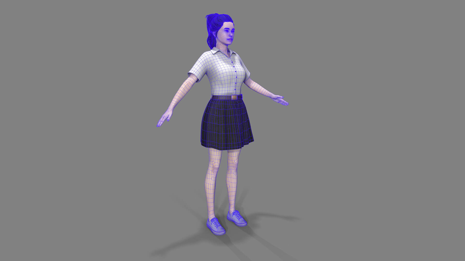 Women Charater - 3D Model by Huang_9527