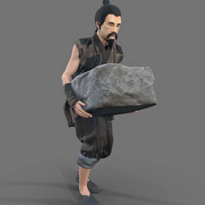 Worker Character - 3D Model by Huang_9527
