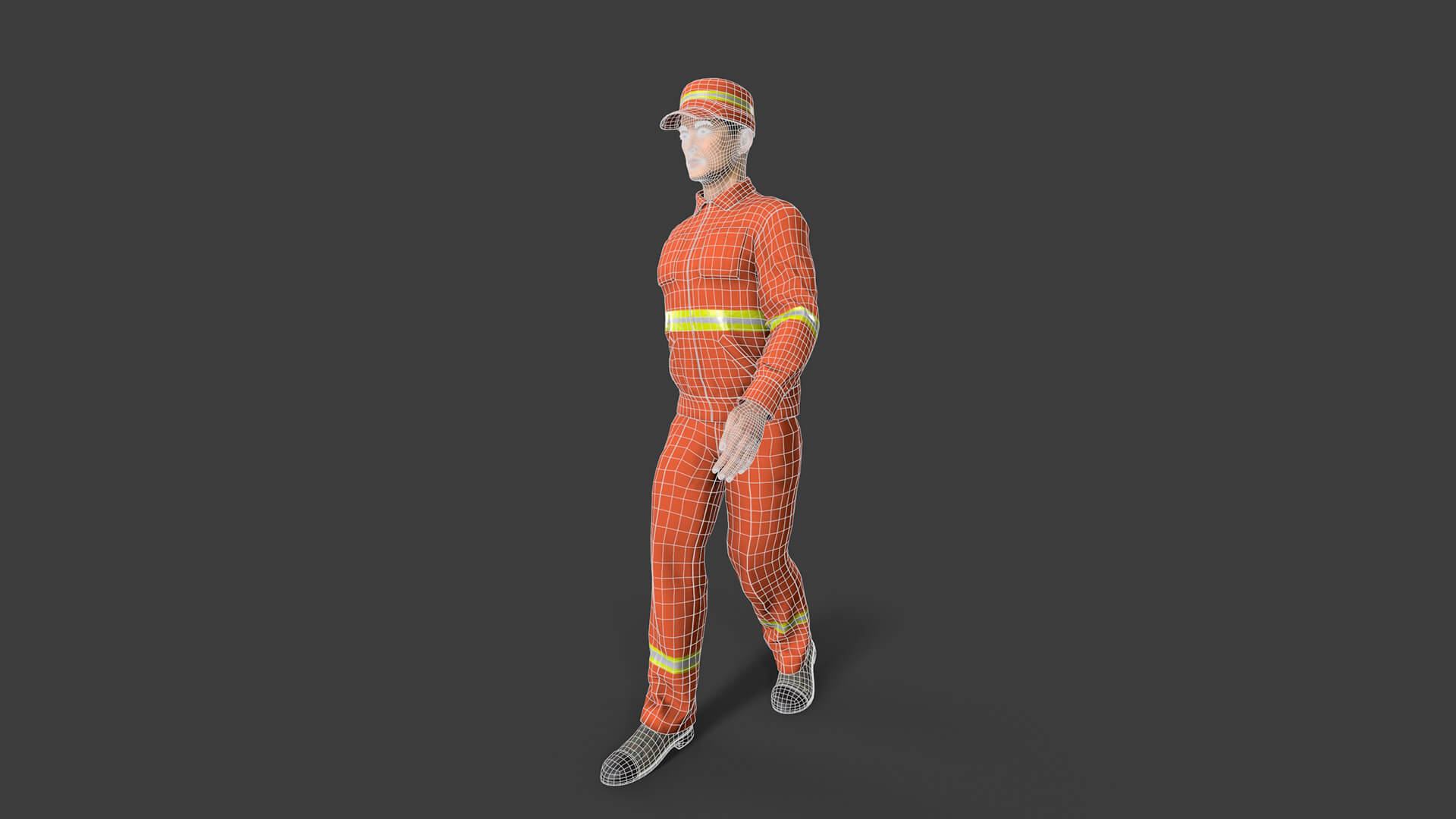 Worker People - 3D Model by Huang_9527