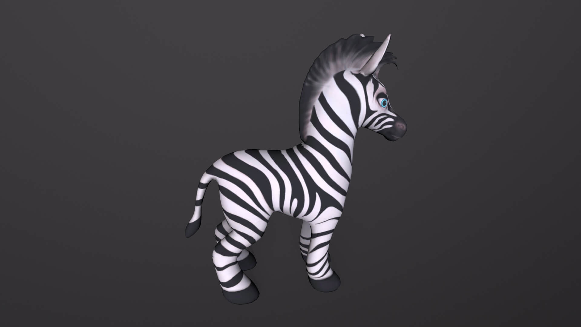 Zebra Cartoon - 3D Model by Huang_9527