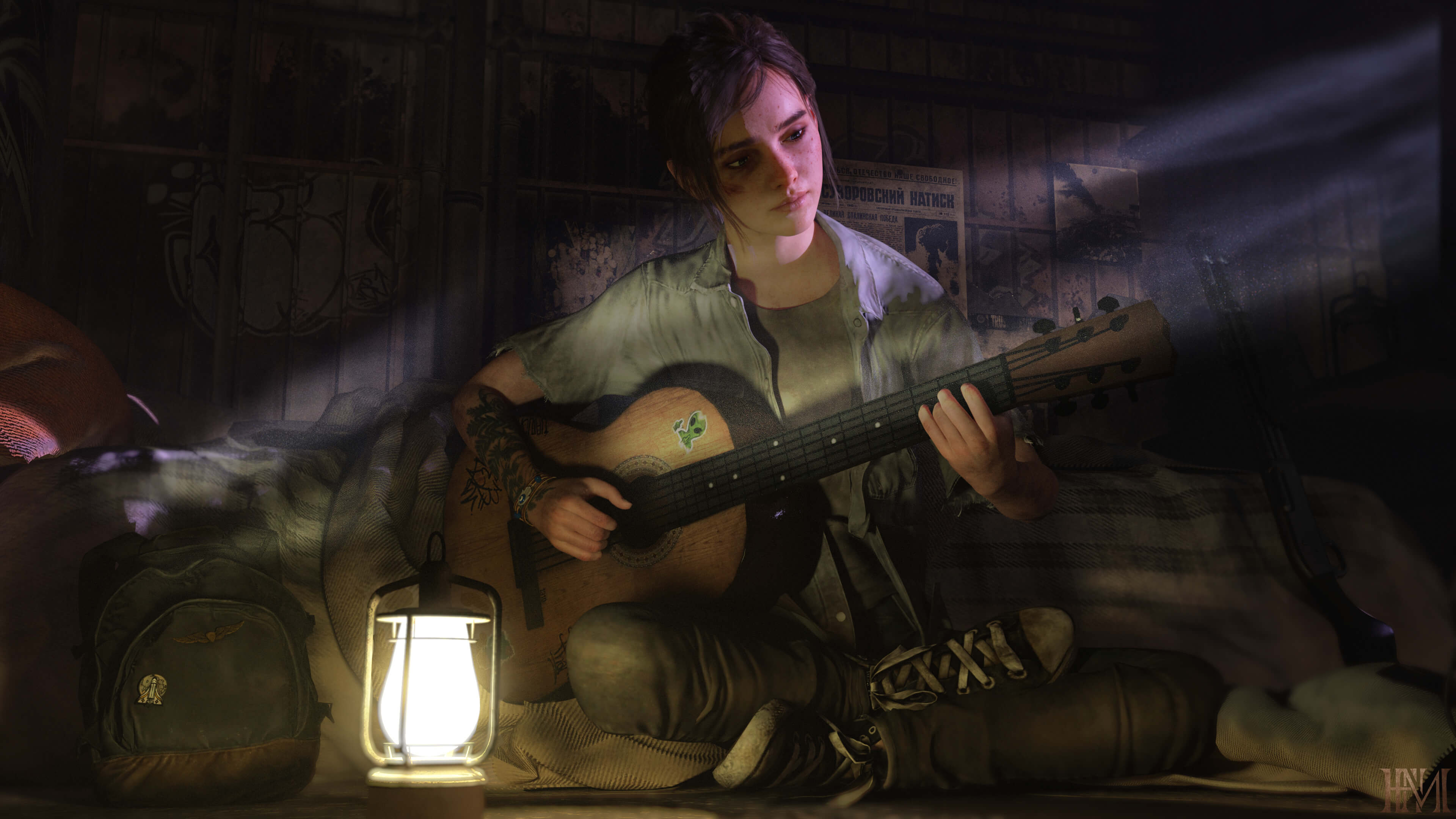 Ellie's Songs 3D Render, Digital Art by hugomorate