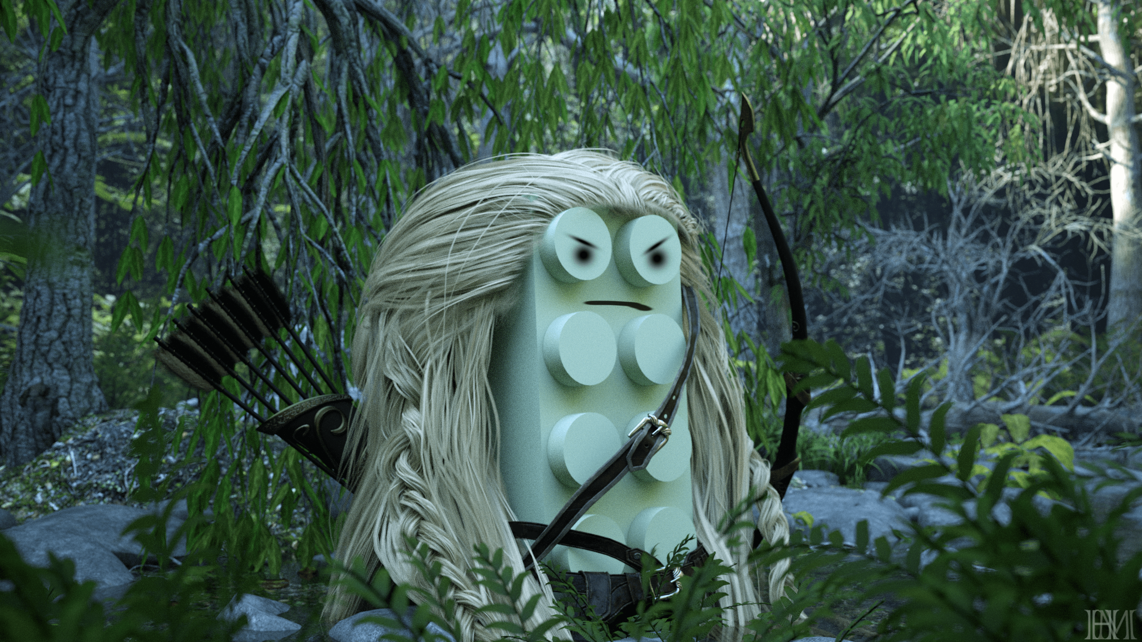 LEGO-LAS 3D Render, Digital Art by hugomorate