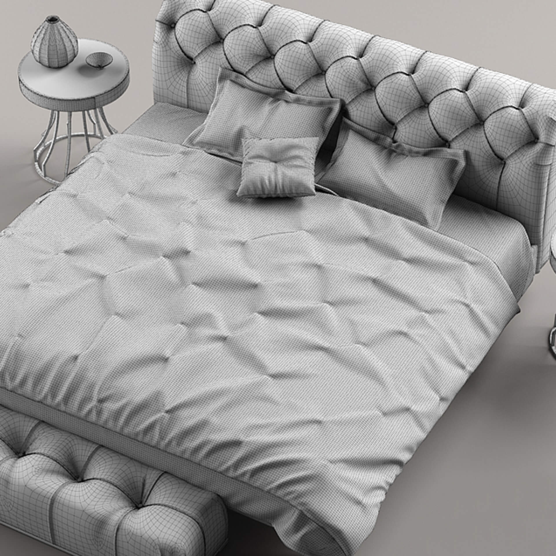 Baxter Casper Bed - 3D Model by hulk mario