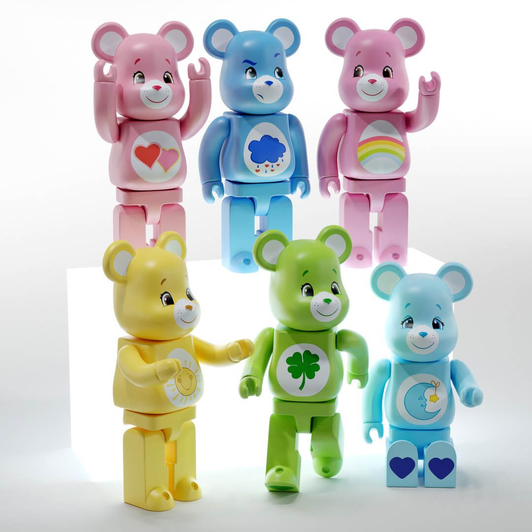 Bearbrick / Care Bear / Set - 3D Model by hulk mario