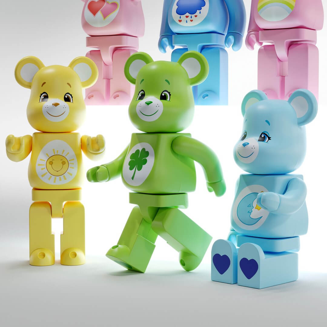 Bearbrick / Care Bear / Set - 3D Model by hulk mario