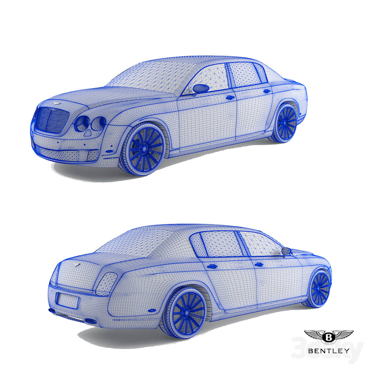 Bentley Flying Spur - 3D Model by hulk mario