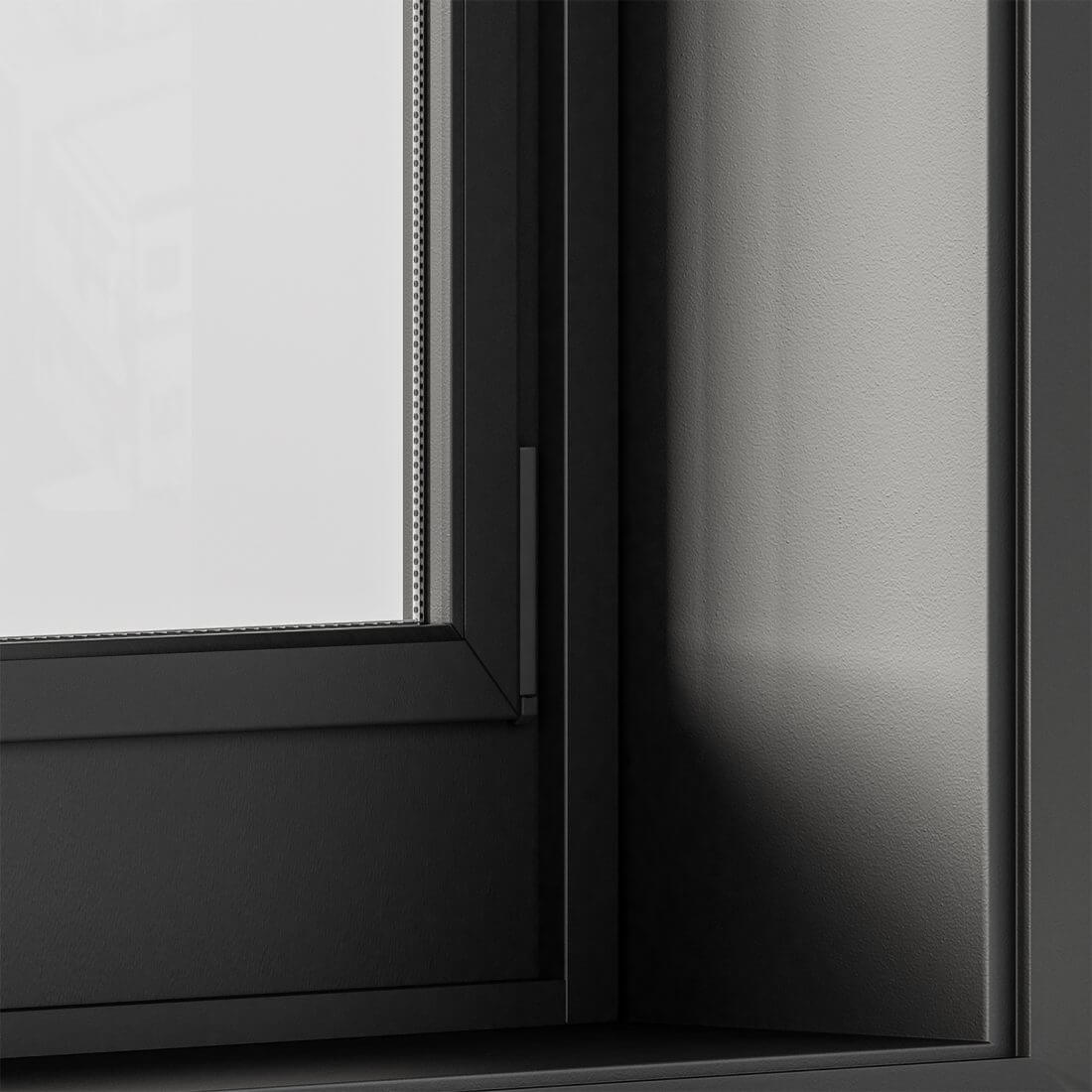 Black Modern Arched Window - 3D Model by hulk mario