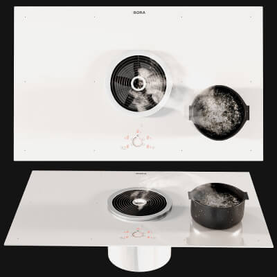 Bora Bfiu Hob White - 3D Model by hulk mario