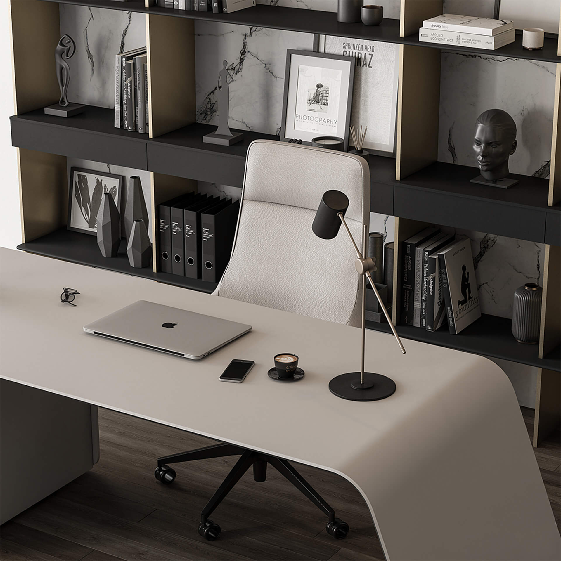 Boss Desk - Office Furniture 3D Model by hulk mario