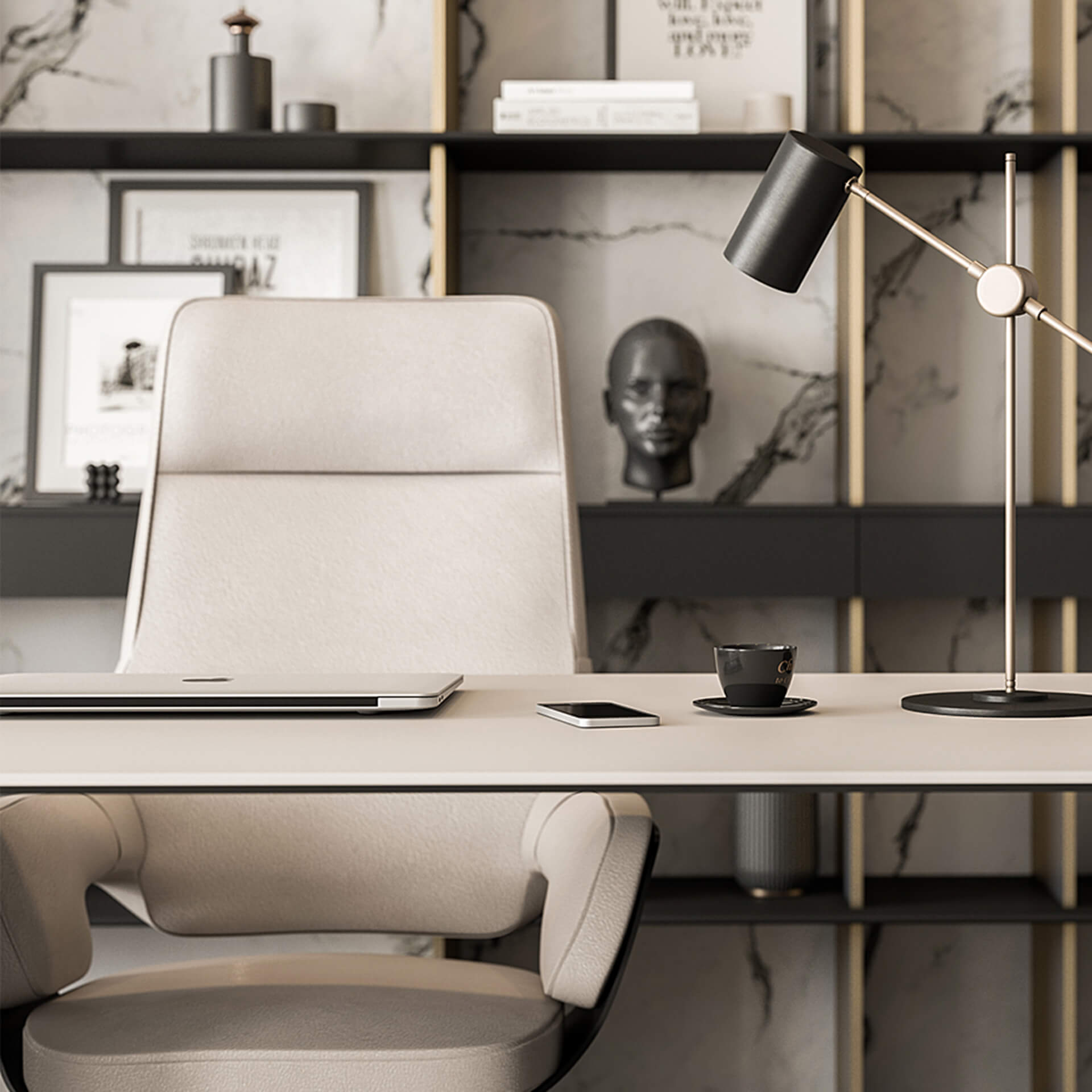 Boss Desk - Office Furniture 3D Model by hulk mario