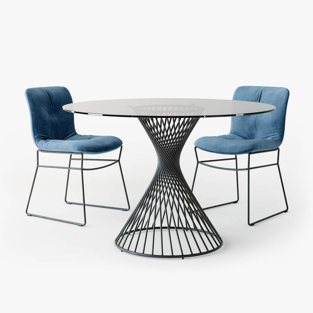 Calligaris Annie Chair Vortex Table - 3D Model by hulk mario