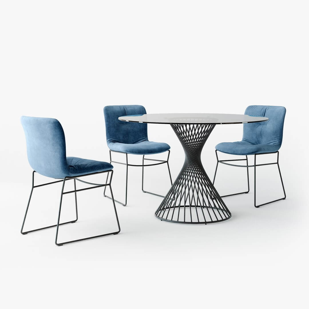 Calligaris Annie Chair Vortex Table - 3D Model by hulk mario