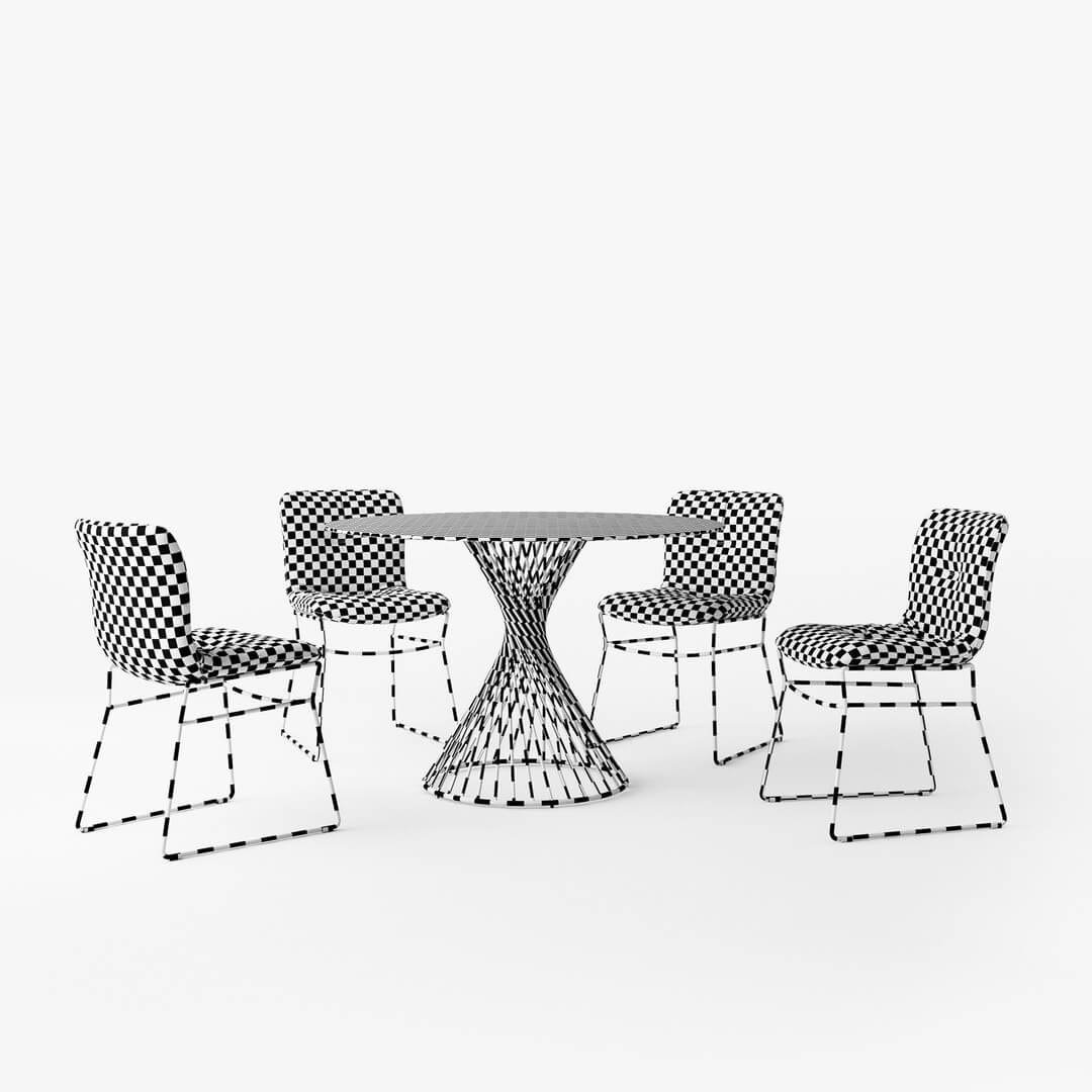 Calligaris Annie Chair Vortex Table - 3D Model by hulk mario