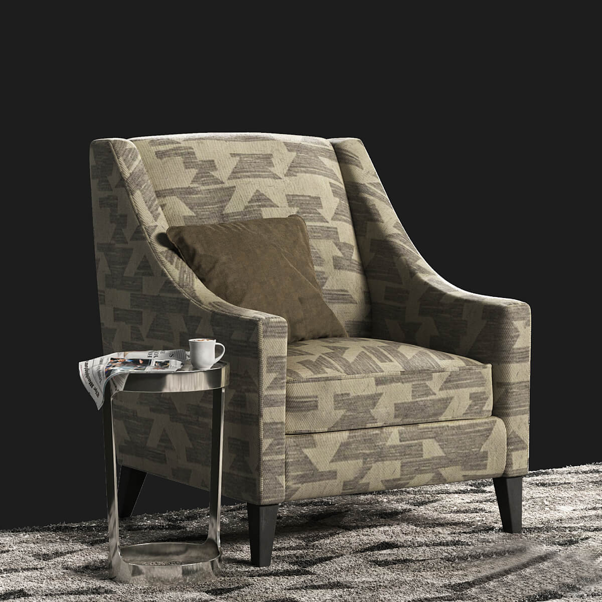 Cara Tall Chair - 3D Model by hulk mario