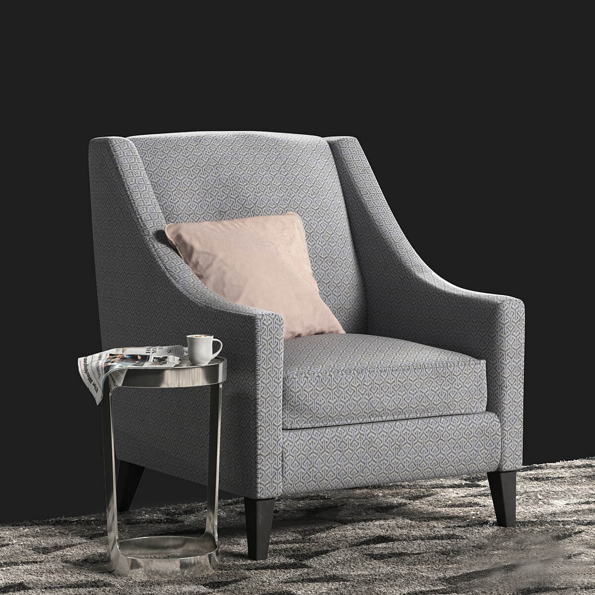 Cara Tall Chair - 3D Model by hulk mario