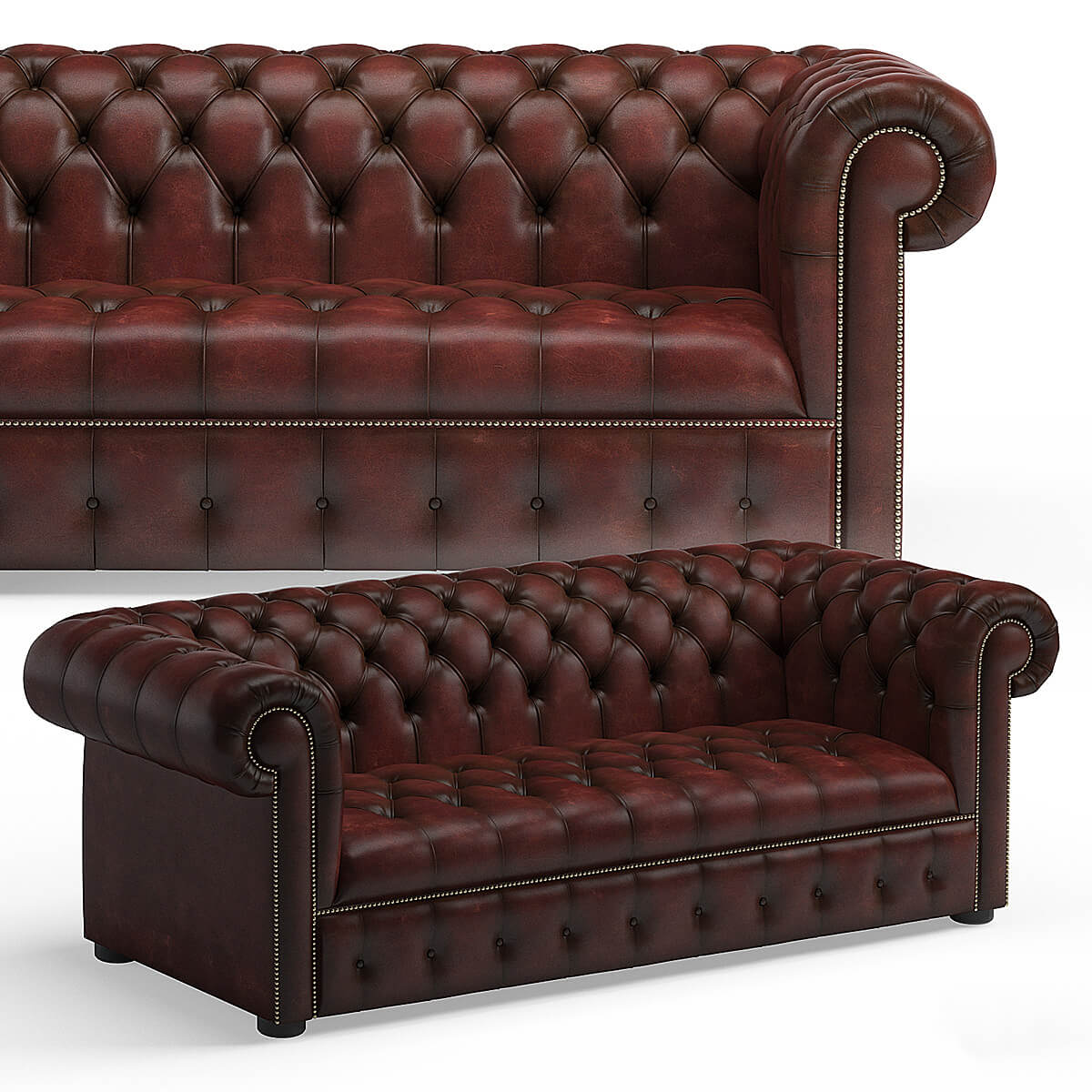 Chesterfield Sofa - 3D Model by hulk mario