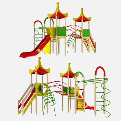 Children's Game Complex 2 - 3D Model by hulk mario