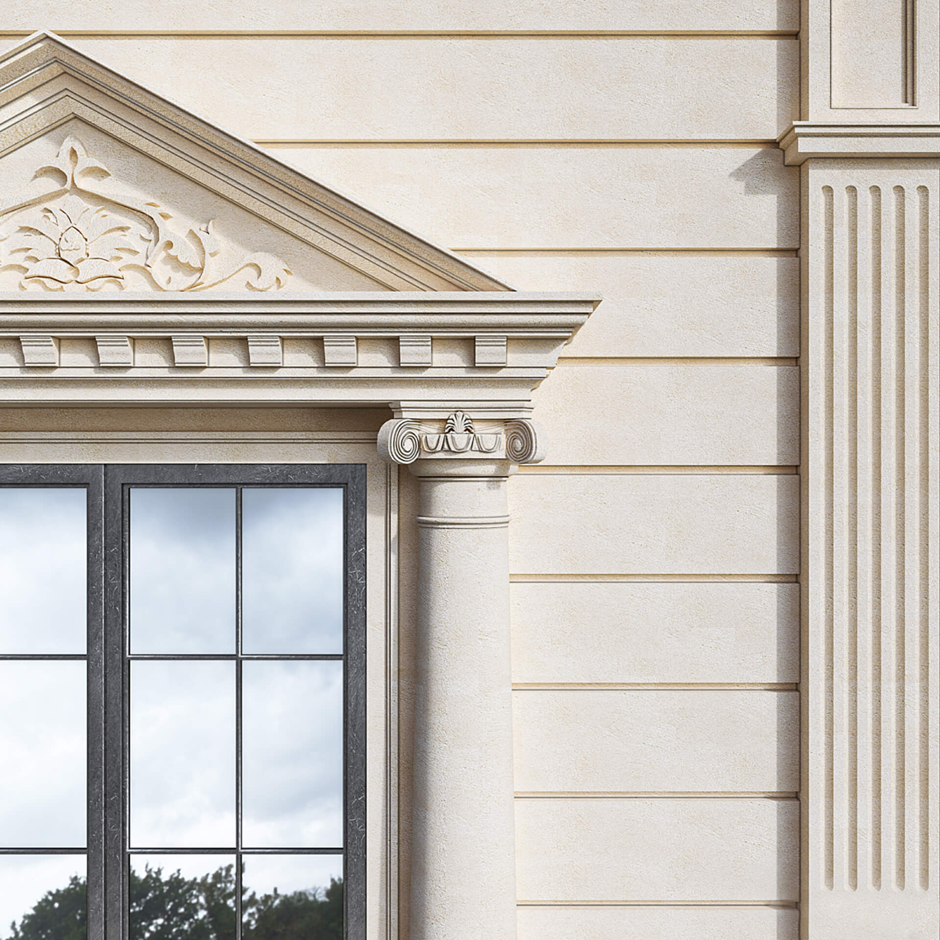 Classic Facade Element - 3D Model by hulk mario