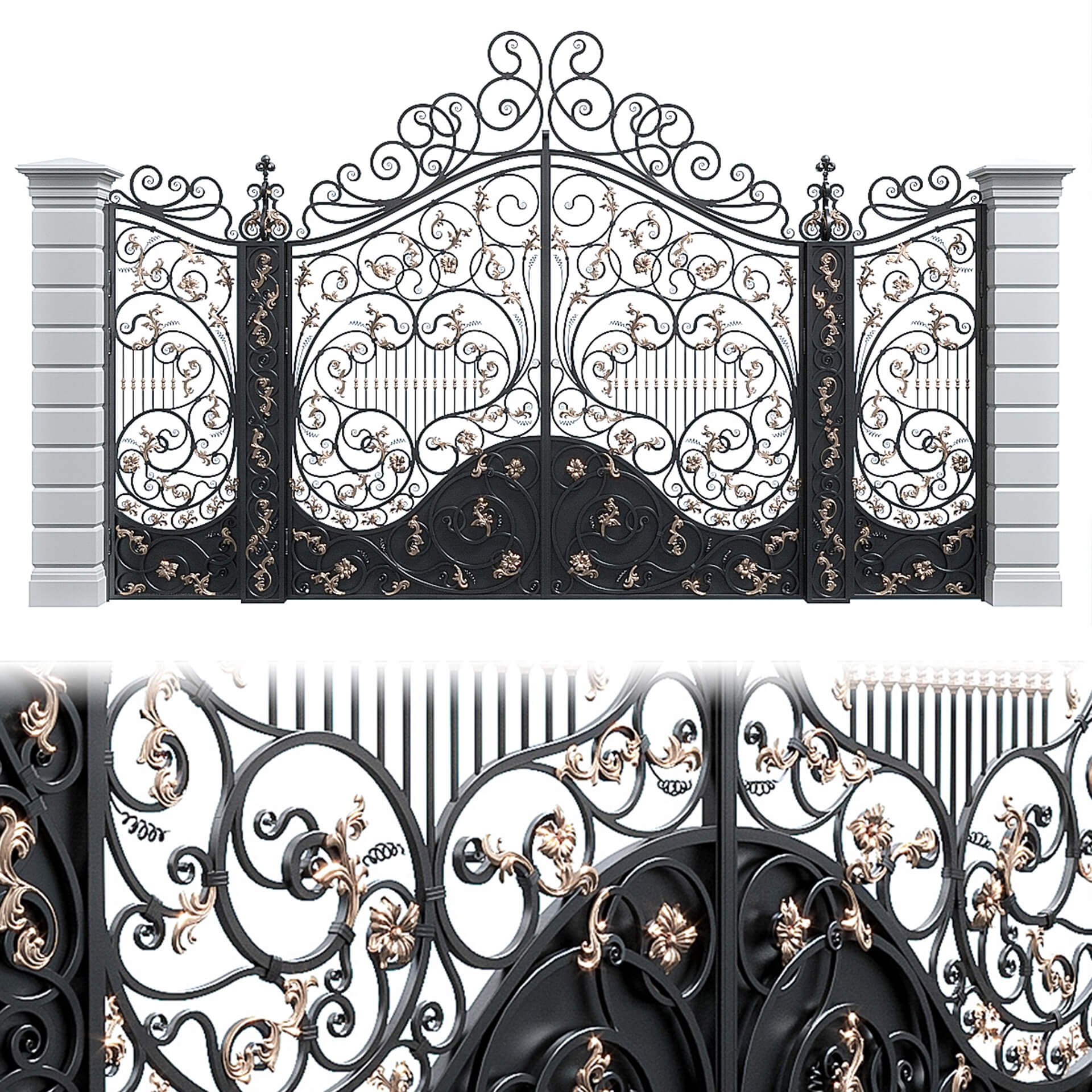 Classic Gate - 3D Model by hulk mario