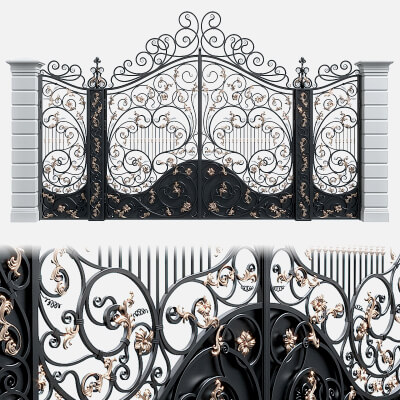 Classic Gate - 3D Model by hulk mario