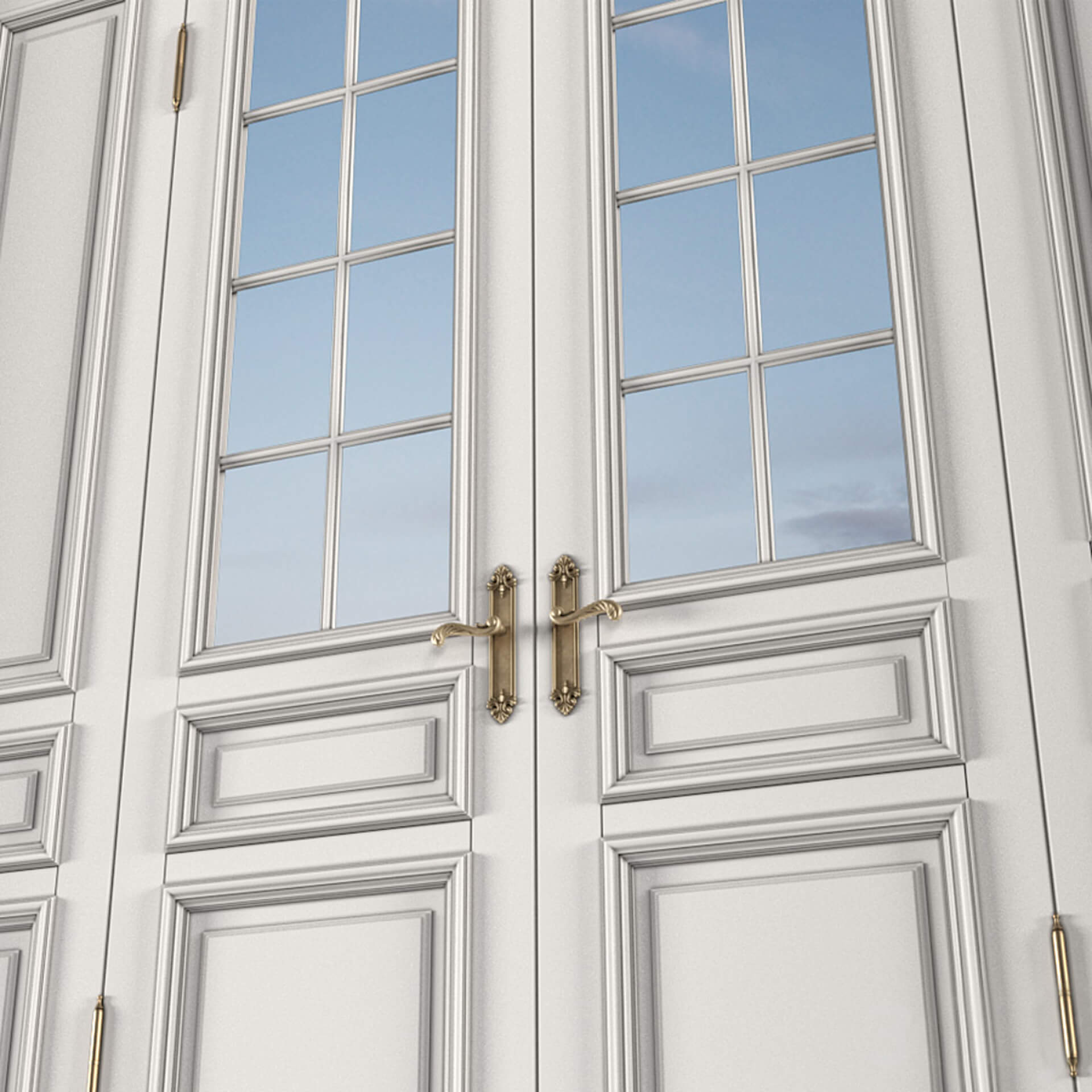 Column Porch Modern Entrance - 3D Model by hulk mario