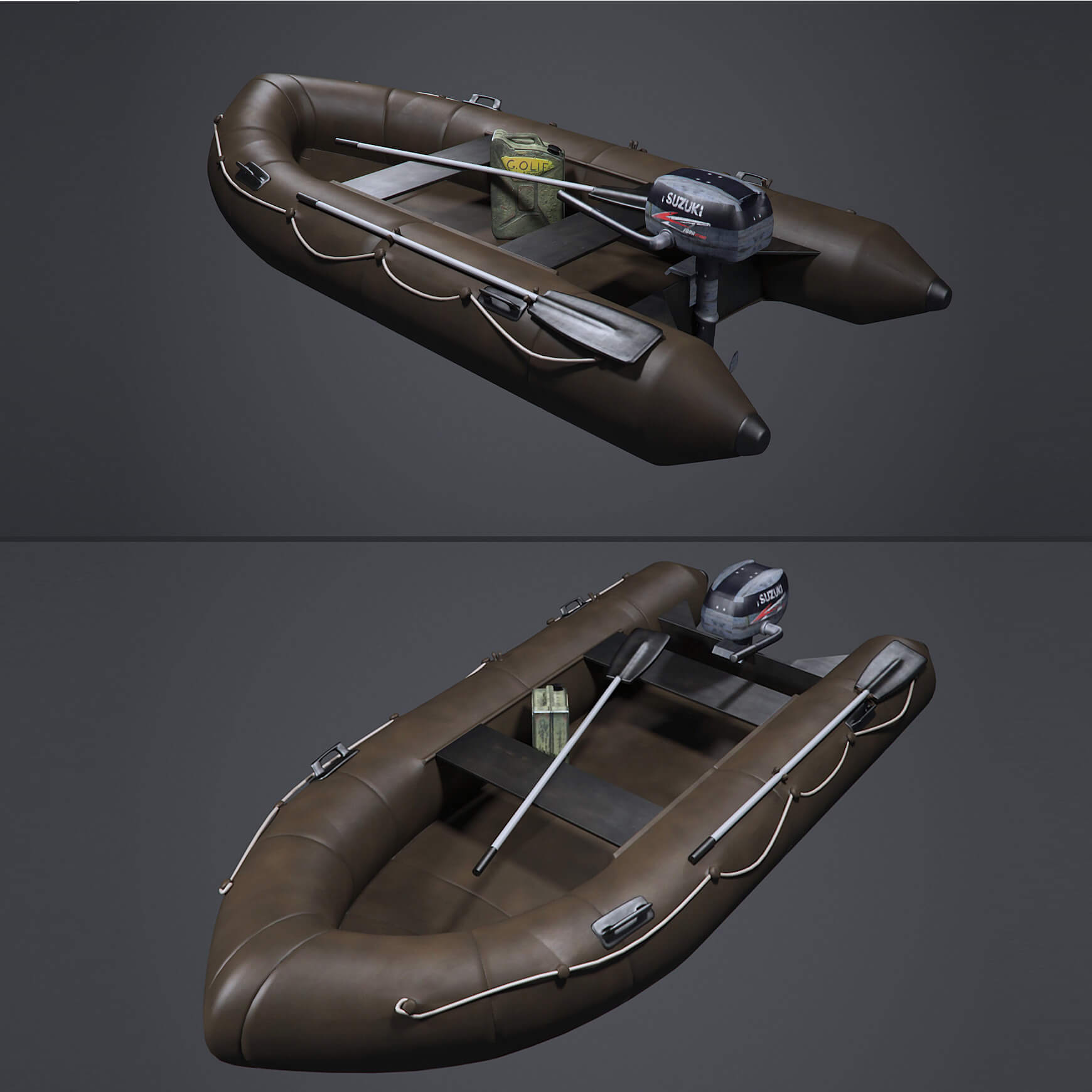 Dinghy Dinghy Boat - 3D Model by hulk mario
