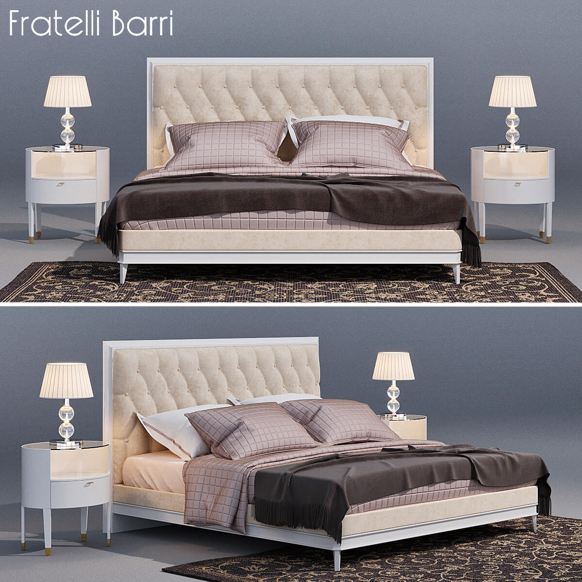Fratelli Barri Mestre Bed - 3D Model by hulk mario