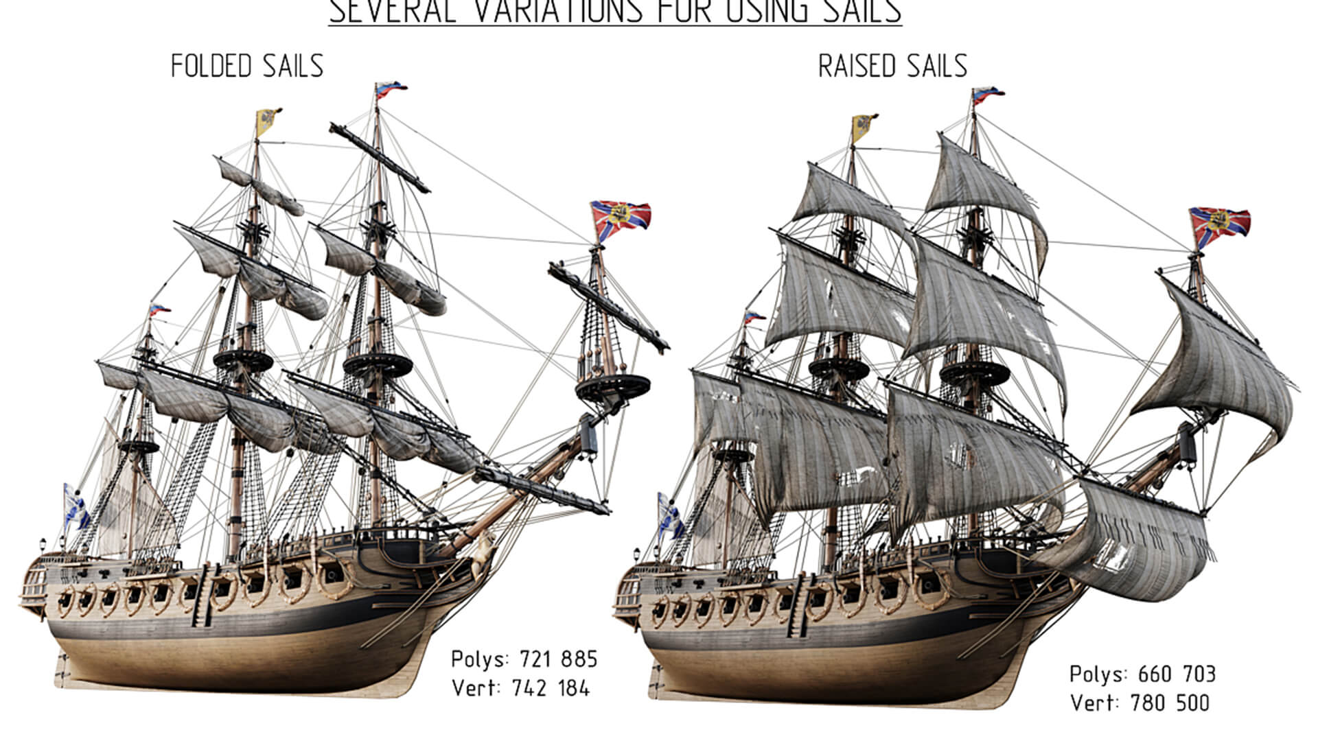 Sailing Frigate Oliphant - 3D Model by hulk mario
