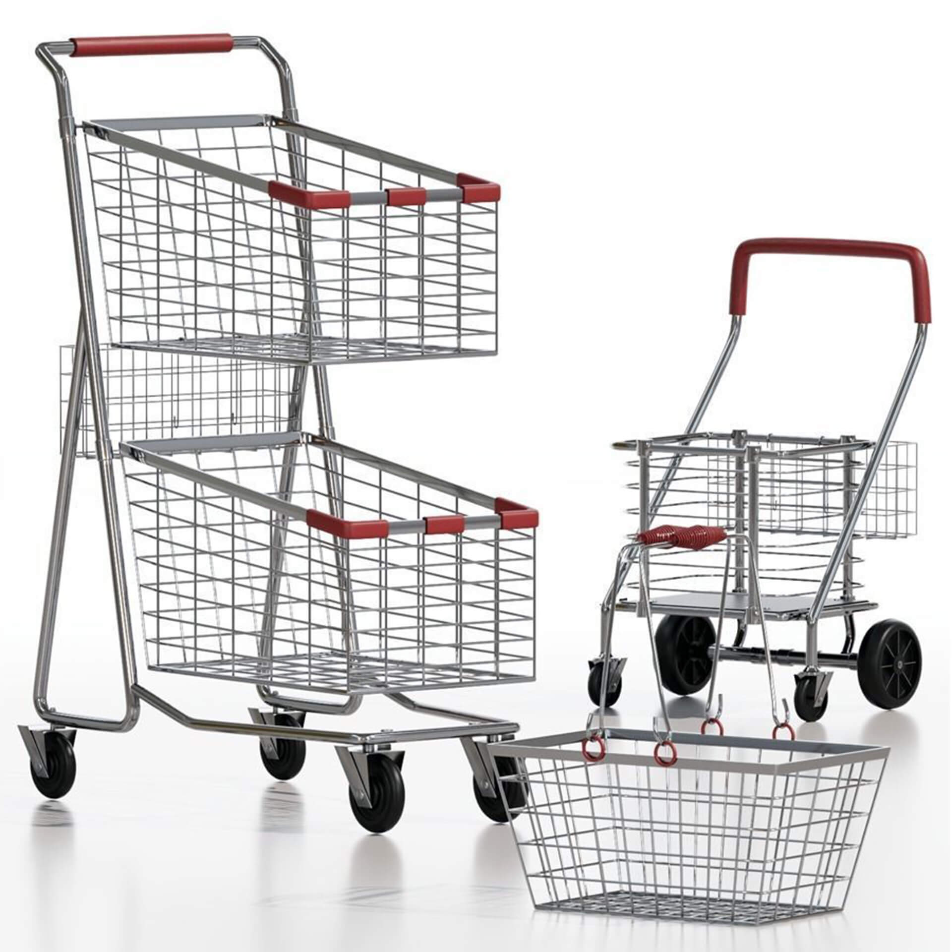 Shop Cart SET01 - 3D Model by hulk mario