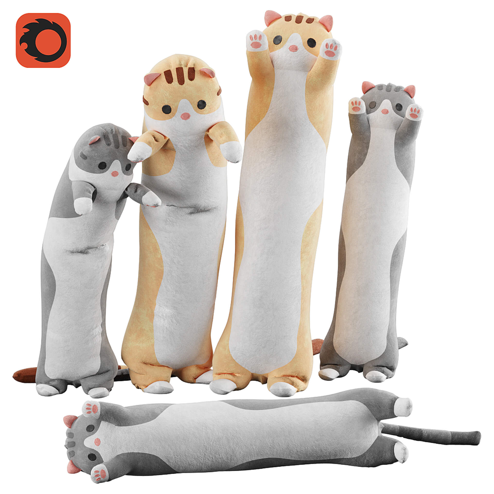 Stuffed Plush Toy, Cat From Aliexpress - 3D Model by hulk mario