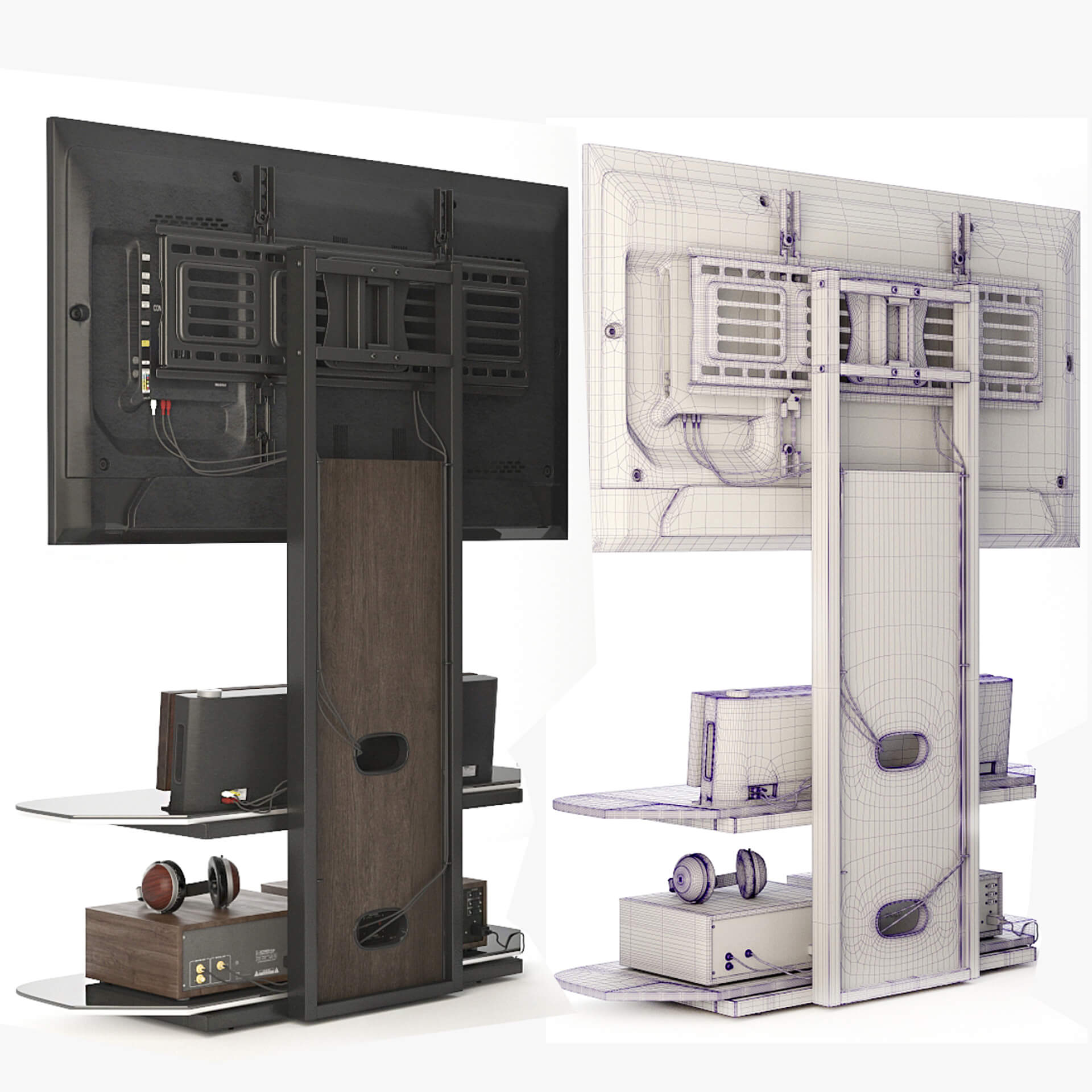 Television Stand, Acoustics - 3D Model by hulk mario