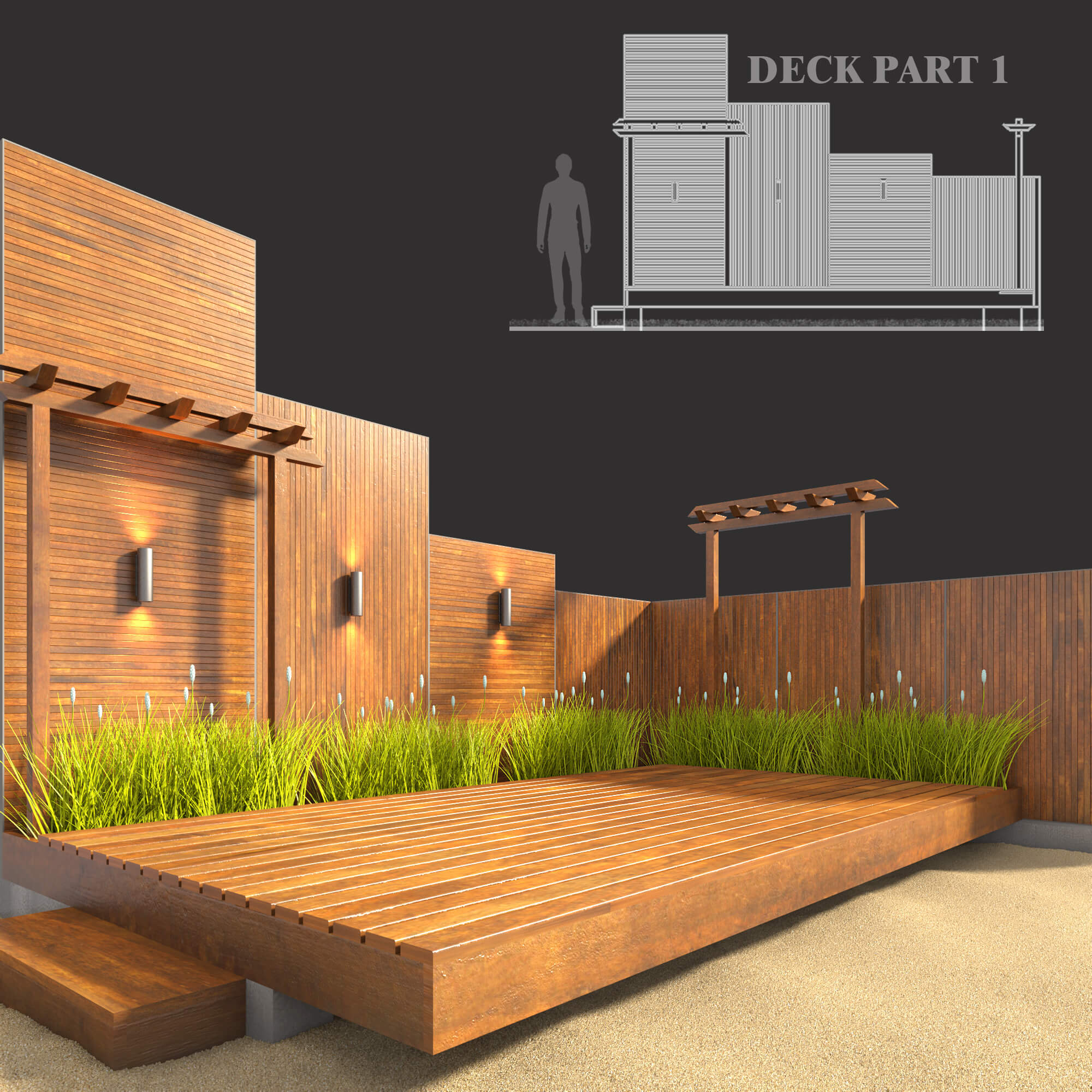 Wooden Deck 01 - 3D Model by hulk mario