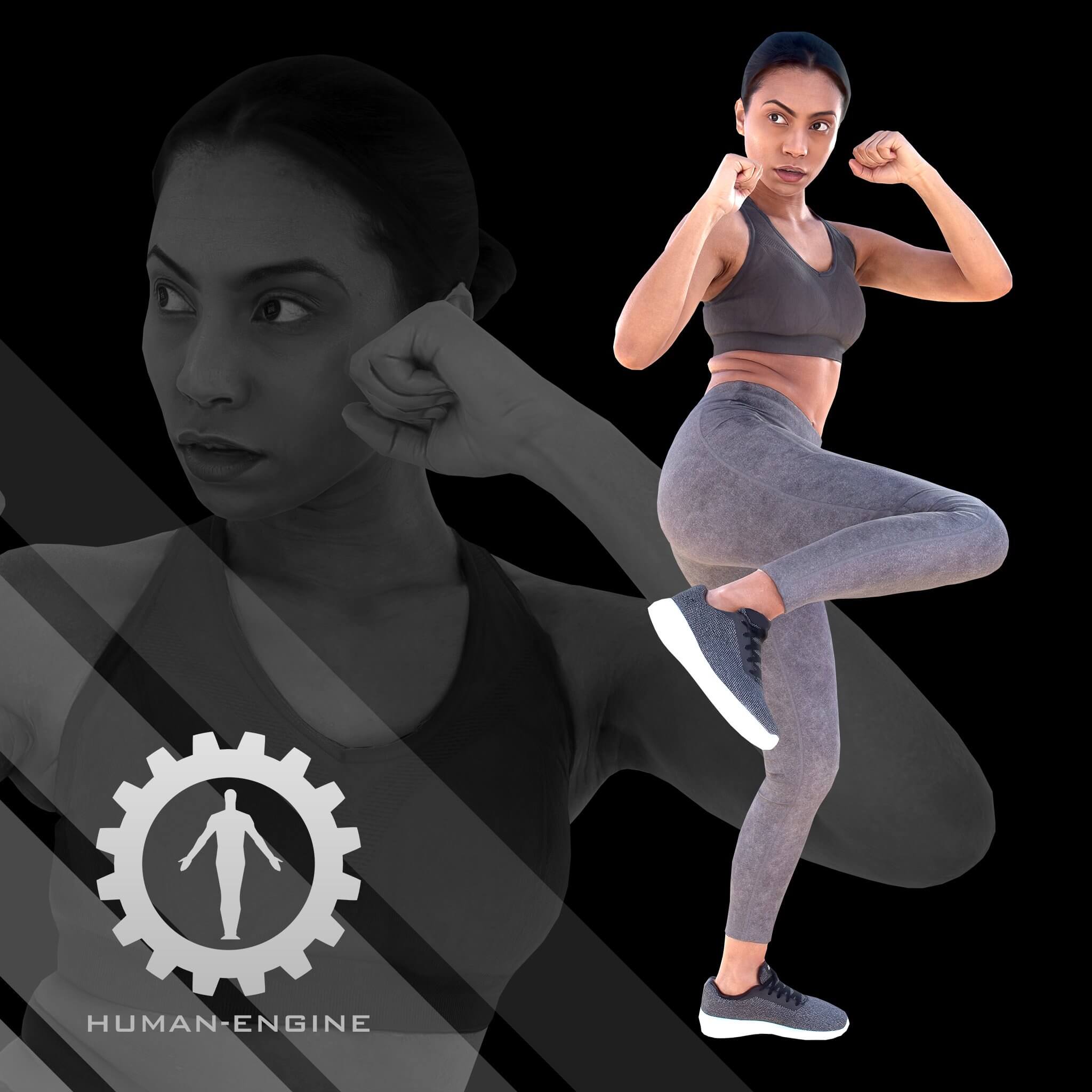 Female Fighting Pose