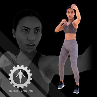 Kayla 01 - Female Human Scan 3D Model by vrgirlz