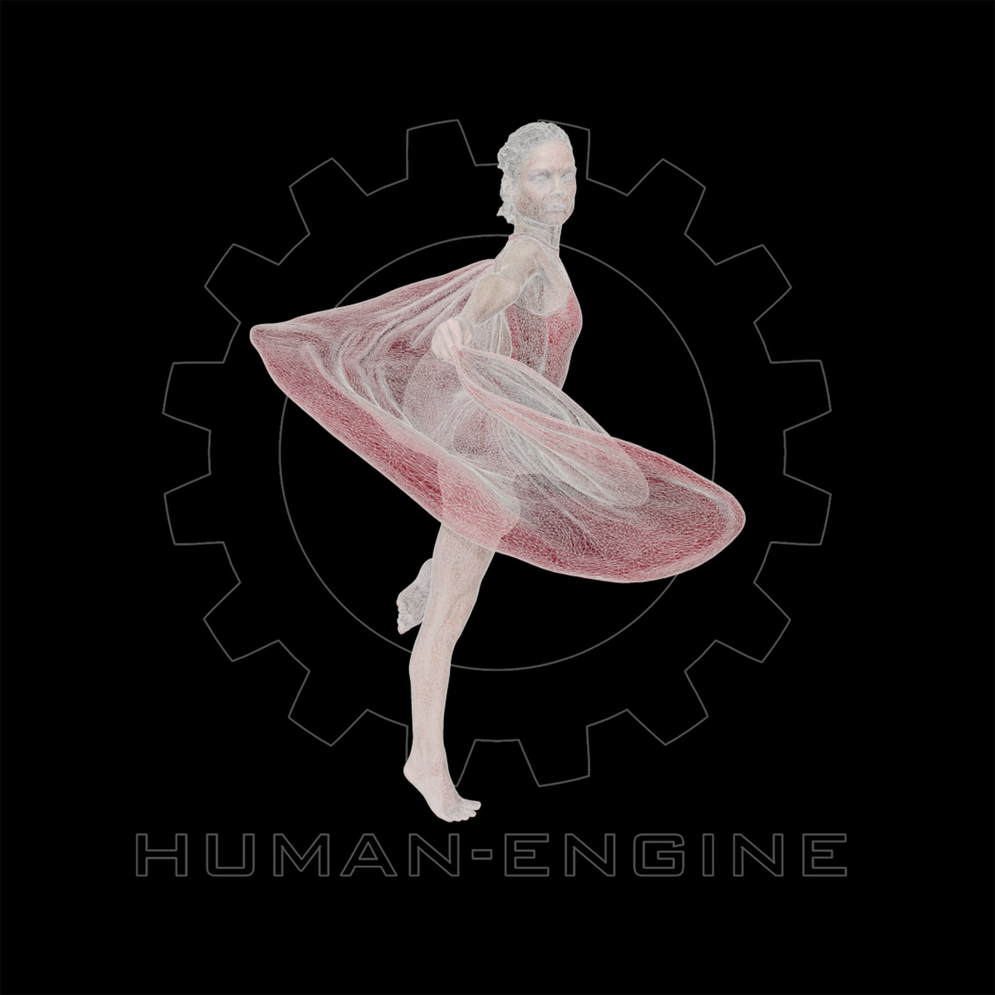Female Scan - Sylph Red Dress 1 3D Model by Human-Engine