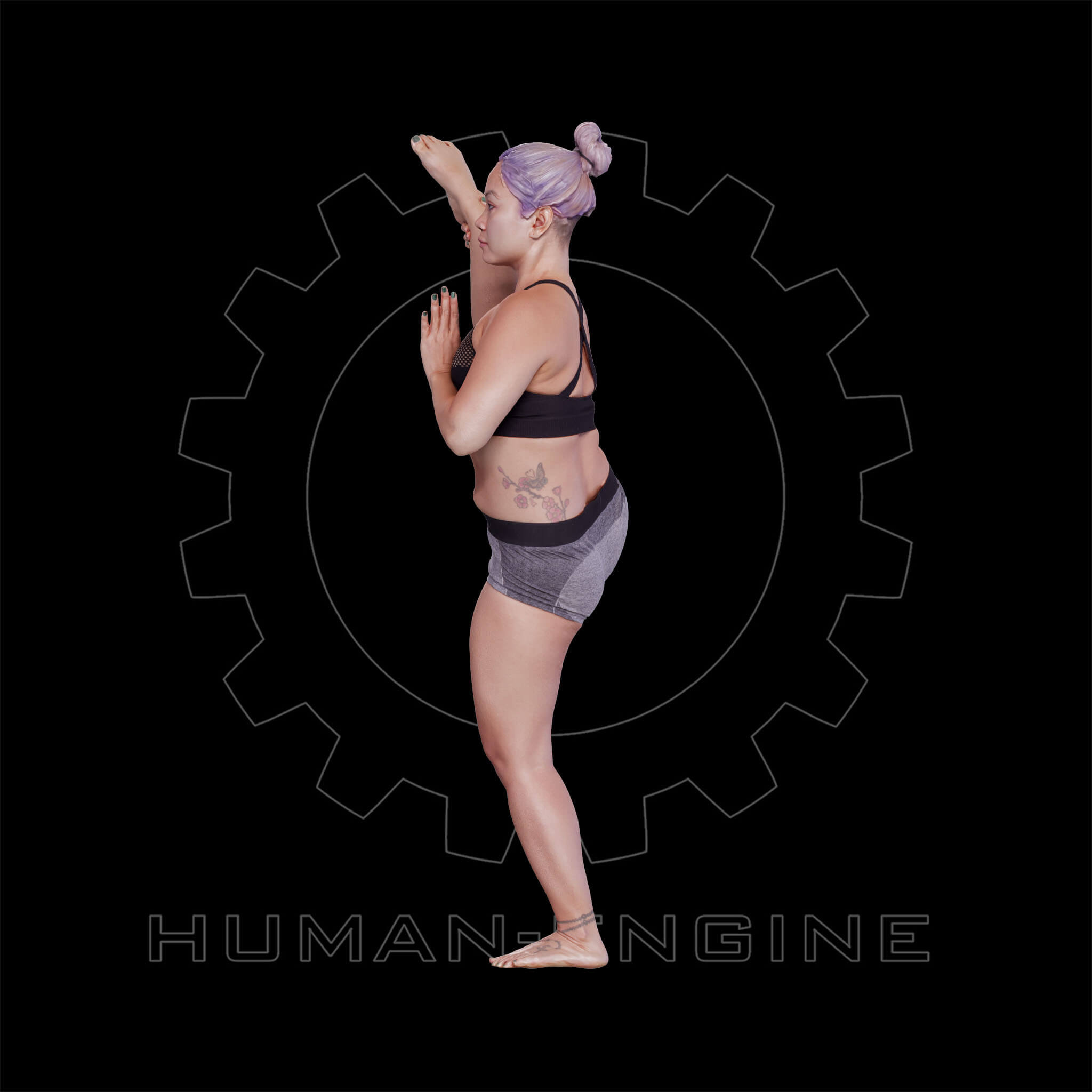 Female Scan - Violet 05 3D Model by Human-Engine